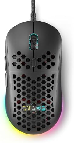 Amazon.com: DIERYA M1SE Wired Gaming Mouse with Honeycomb Shell ...