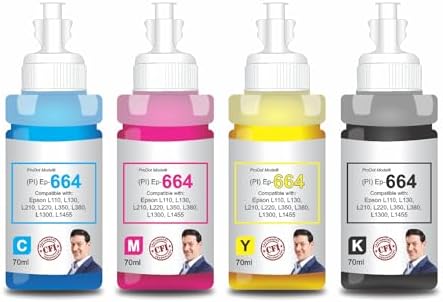 ProDot ProSeries Ep-664 Inkjet Ink Refill Compatible with Epson L100 ...