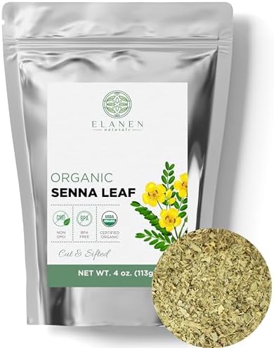 Amazon.com: ELANEN naturals Organic Senna Leaf 4 oz. (113g), USDA ...
