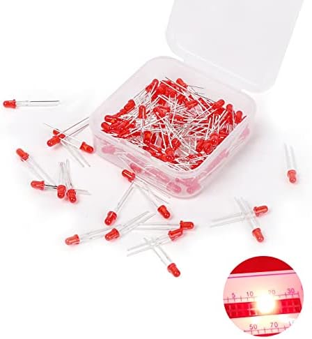 Amazon.com: 3mm Led Diode Lights, 120Pcs 3mm Red Led Emitting Assorted ...