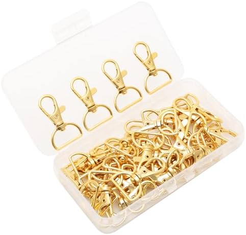 40 PCS Gold Lobster Clasps Swivel Trigger Snap Hooks, Key Chain Hooks ...