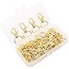 40 PCS Gold Lobster Clasps Swivel Trigger Snap Hooks, Key Chain Hooks ...