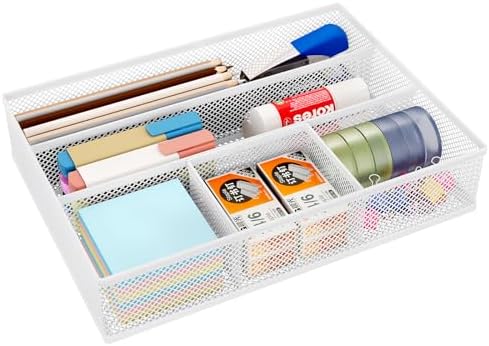 Amtido Desk Drawer Organiser Tray for Office Stationary Supplies ...