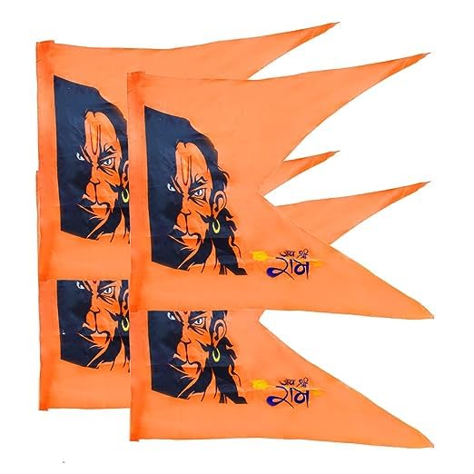 KAVIN Traditionally Design Bajrang Bali Flag Without Handle Printed ...