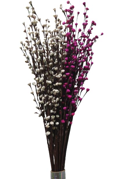 Buy Handmade Artificial Dried Flower Sticks Bunch for Decor Without Pot ...