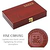 Amazon.com: Saihisday 50 Pcs 30mm Wooden Coin Holder Collection Box ...