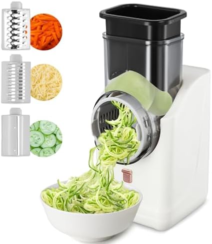 Wireless Electric Cheese Grater, 3 in 1 Electric Graters for Kitchen ...