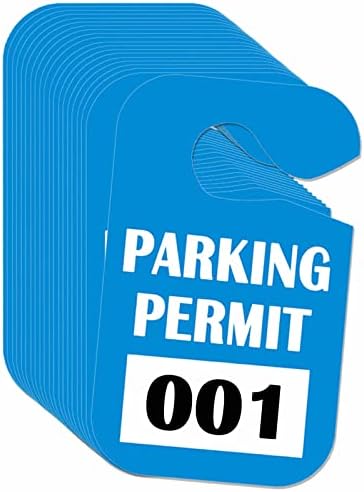 Amazon.com : Juvale 50 Pack Green Parking Permit Hang Tags, Temporary ...