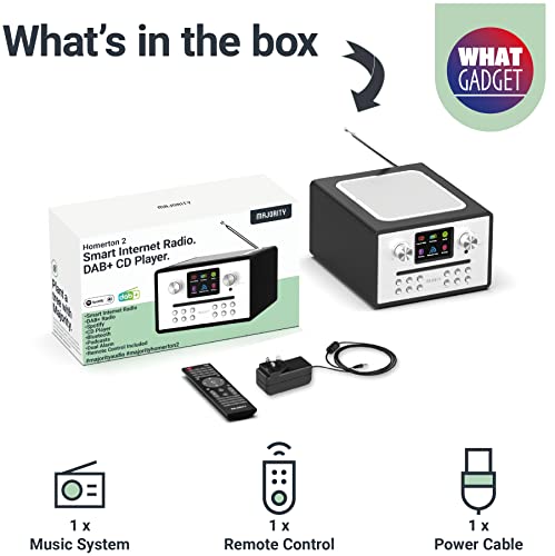 MAJORITY Homerton II Smart Internet, DAB, FM-radio & CD-speler in Oak ...