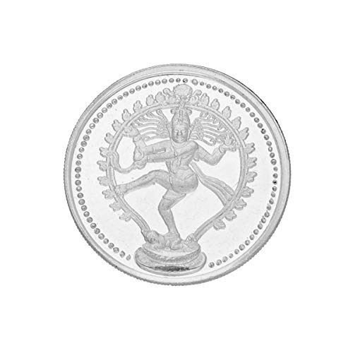 Sri Jagdamba Pearls Natraj Silver Coin : Amazon.in: Jewellery