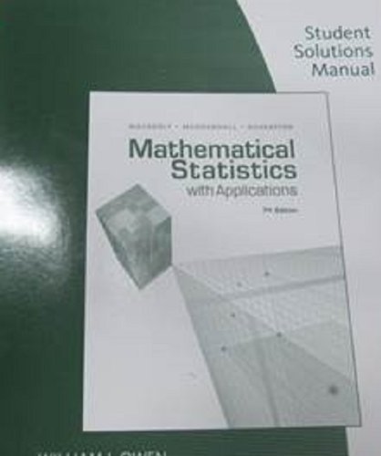 By Dennis Wackerly - Student Solutions Manual for Wackerly/Mendenhall ...