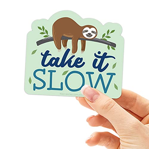 Amazon.com: Take It Slow Sloth Magnet for Car - Cute Flexible Fridge ...