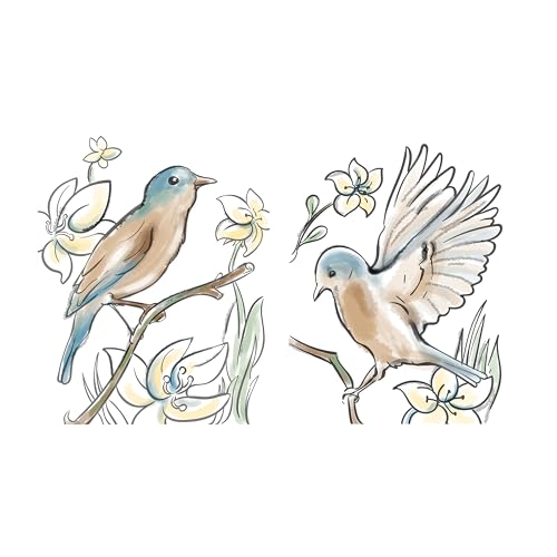 Amazon.com: Songbird Meadow III - Inspirational Bird Wall Art Decor ...