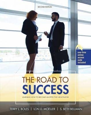 The Road to Success: Learning How to Become an Effective Negotiator ...