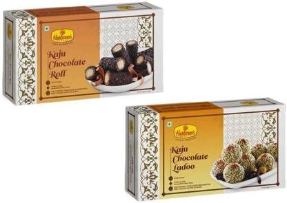 Haldiram's Nagpur Kaju Chocolate Roll & Kaju Chocolate Ladoo Combo ...