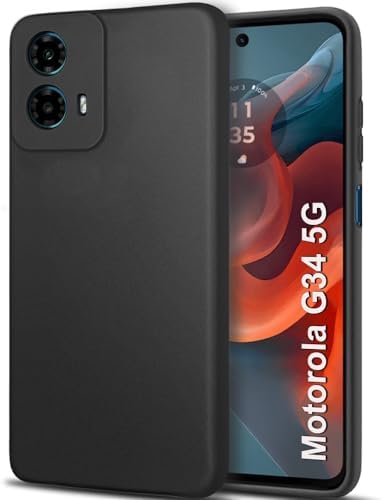 SPAZY CASE® Moto G45 5G Back Cover | Soft Silicone Slim Back Case Cover ...