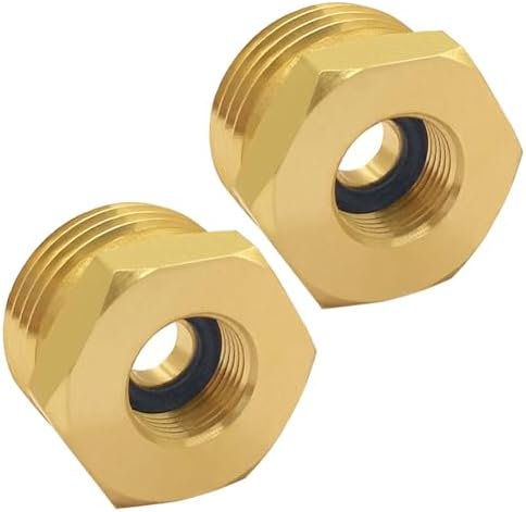 Joywayus 2PCS 3/4 GHT Male to 3/8 Compression Female Thread Bushing ...
