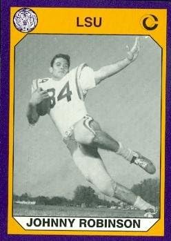 Amazon.com: Johnny Robinson Football Card (LSU) 1990 Collegiate ...
