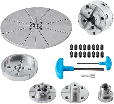 VEVOR KP965 Lathe Chuck, 4-Jaw 3.75" Diameter, Metal Lathe Chuck ...