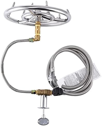 Amazon.com: BouPower Propane Gas Fire Pit Kit with 12 Inch Jet Fire Pit ...