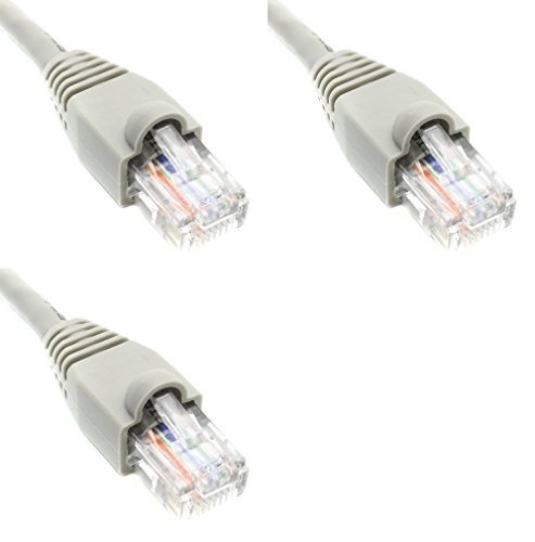 Amazon.com: Ultra Spec Cables Pack of 3 - Gray 1FT Cat6 Ethernet ...
