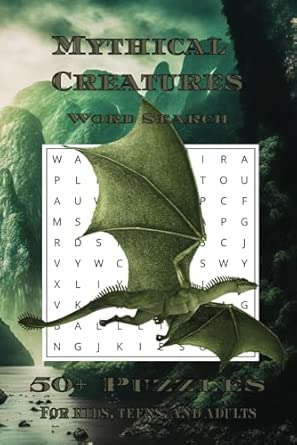 Mythical Creatures Word Search Puzzle Book: Fun Word Searches About ...