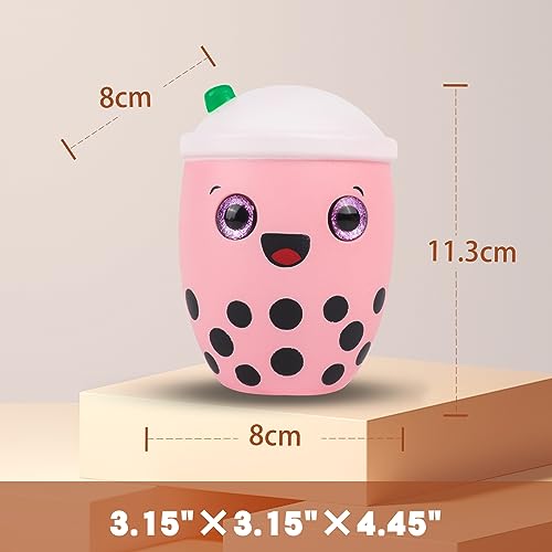Anboor Boba Squishies Slow Rising Squishy Toy for Kids Soft Bubble Tea ...