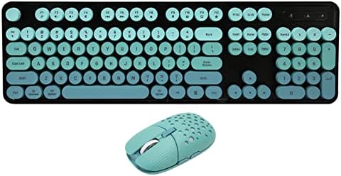 Amazon.com: Gaming Keyboard and Mouse, 2.4G Wireless Retro Punk Vintage ...