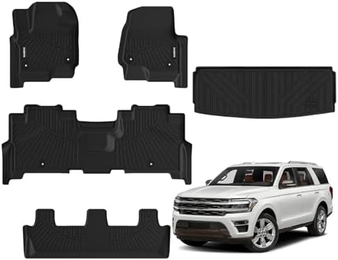 Amazon.com: Drcarnow Floor Mats for Ford Expedition Max/Navigator L (8 ...
