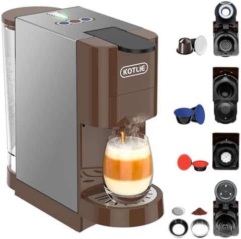 KOTLIE 5 in 1 Coffee Machine for Nespresso Original/Dolce Gusto/Lavazza ...