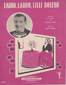 Laroo, Laroo, LILLI Bolero [Sheet Music]: Dee, Sylvia and Elizabeth ...