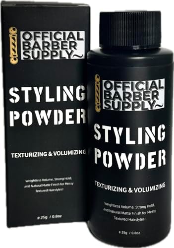 Amazon.com: OFFICIAL BARBER SUPPLY Styling Powder for Men - Volumizing ...