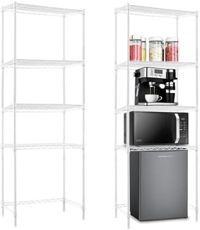 Amazon.com - 4 Tier Mini Fridge Shelf with Storage Over Mini Fridge ...