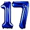 Amazon.com: Navy Blue 16 Balloon Numbers,40 Inch Dark Blue 16 or 61 ...