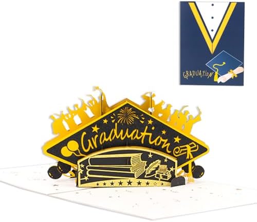 Amazon.com: JUESMOS Graduation Cap Card,Pop Up Graduation Card ...