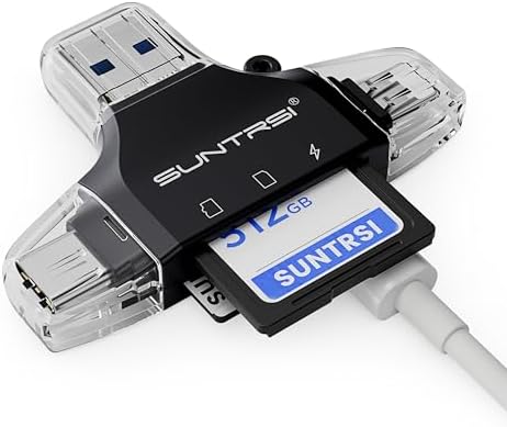 SUNTRSI SD/Micro SD Card Reader for iPhone/ipad/Android/Mac/Computer ...