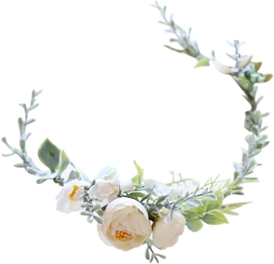 Amazon.com: FIDDY898 Flower Crown Greenery Boho Headband Festival ...