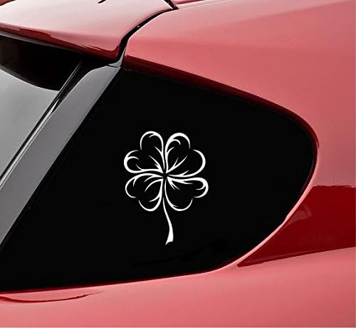 Amazon.com: Slap-Art Four Leaf Clover Vinyl Decal Sticker : Sports ...