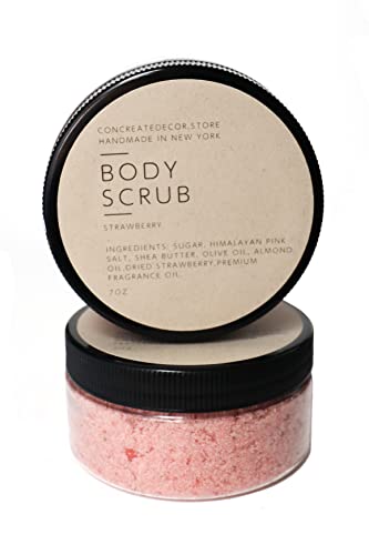 Amazon.com: Strawberry body scrub | Handmade in New York | 7oz ...