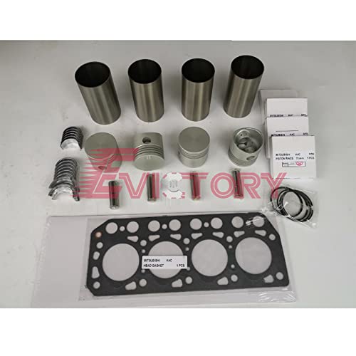 Amazon.com: for Mitsubishi Overhaul K4C Rebuild kit Gasket Piston Liner ...