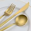 Amazon.com | Matte Gold Silverware Set, OGORI 30-Piece Food Grade ...