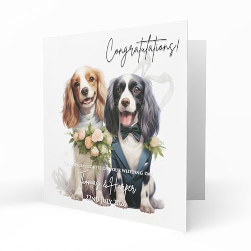 Personalised Wedding Day Card, Congratulations to the Bride and Groom ...