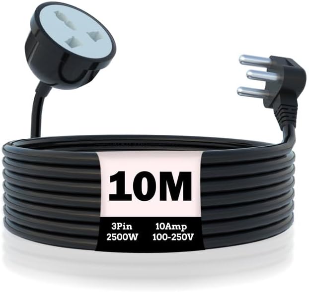 Buy MX Single Socket Extension Board with 10 Meter Heavy-Duty Wire ...