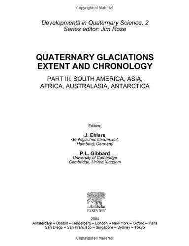 Quaternary Glaciations - Extent and Chronology: Part III: South America ...