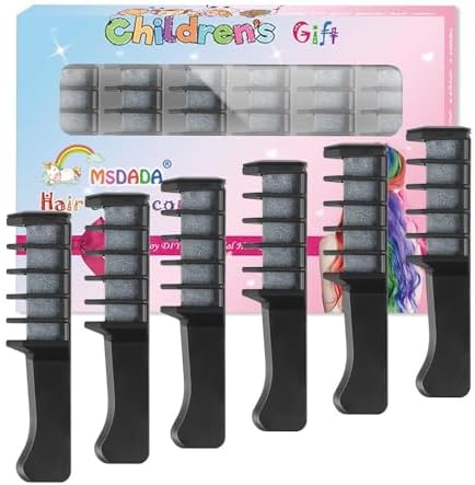 Amazon.com: MSDADA New Hair Chalk Comb Temporary Hair Color Dye for ...