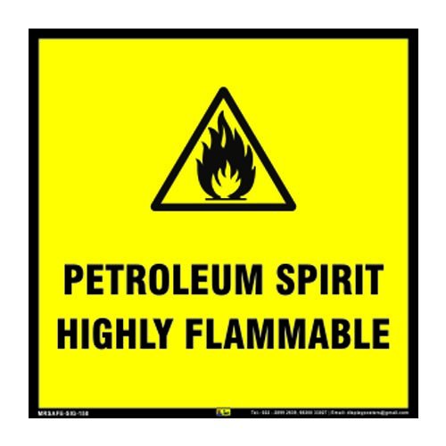 Mr. Safe - Petroleum Spirit Highly Flammable Sign Eco Vinyl Sticker 8 ...