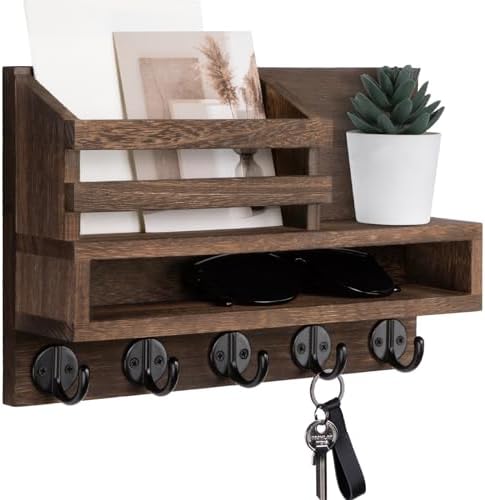 Amazon.com: Key Holder for Wall, Mail Organizer Wall Mount with Key ...