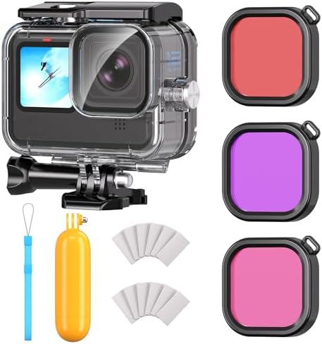 Amazon.com : GOLRTRAL Waterproof Case with Dive Filters for GoPro Hero ...