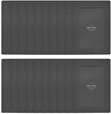 Amazon.com - Glenmal 400 Pieces Paper Photo Frames 4 x 6 Inch Black ...