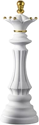 Amazon.com: Yuxung 3 Pcs Large Chess Statue Decor Set King Queen Knight ...